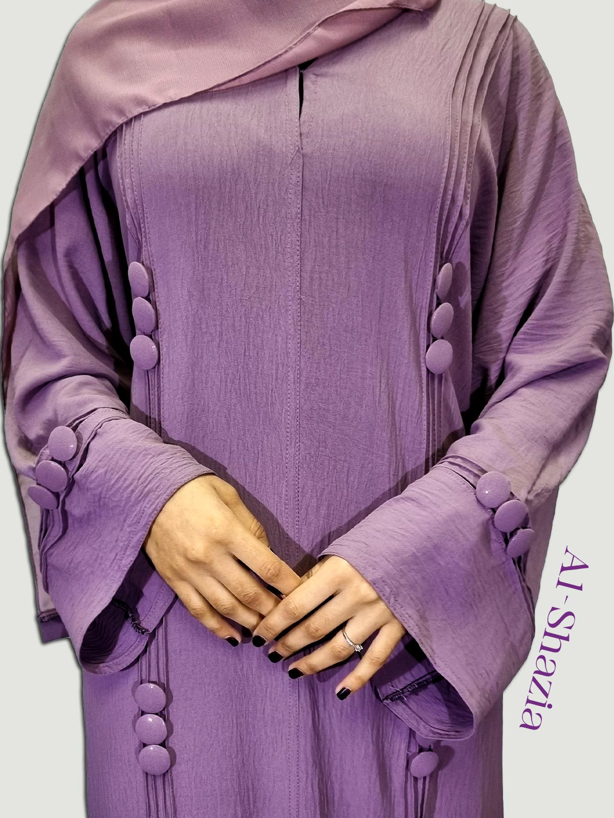 MINK BUTTON ABAYA – Al-Shazia